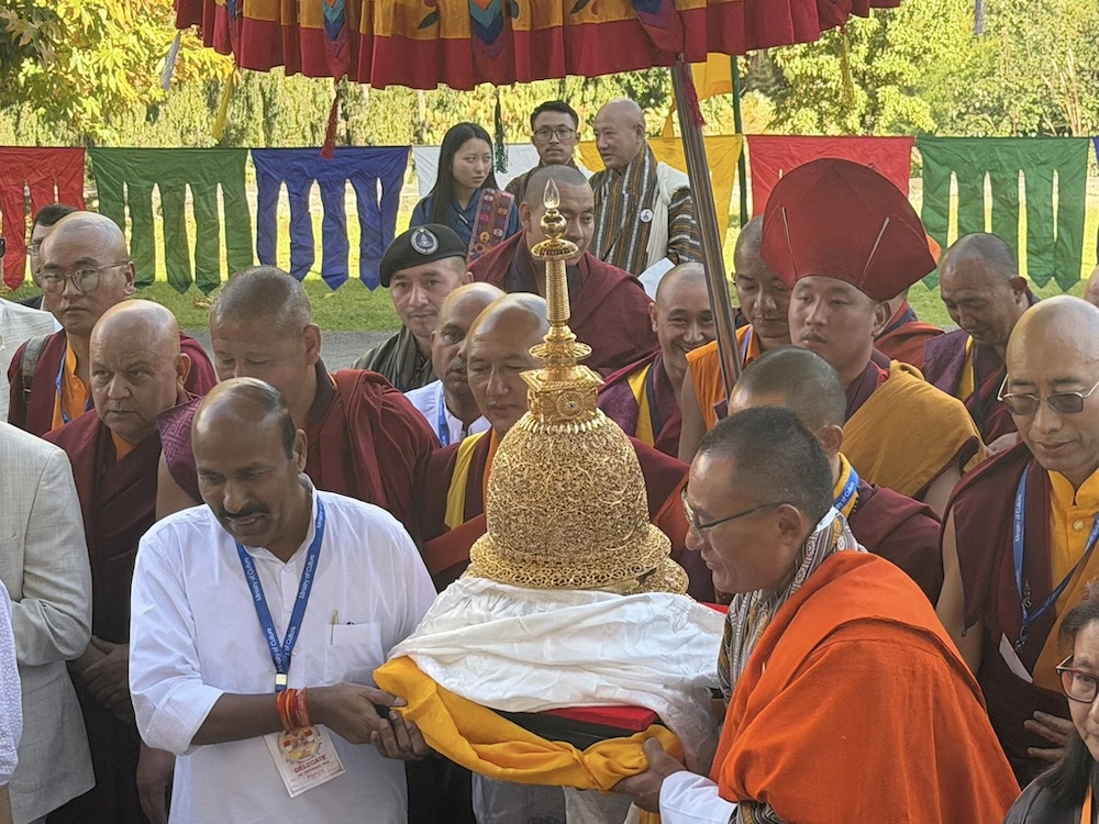 Sacred Relics of the Buddha Travel from India to Bhutan for the Global ...